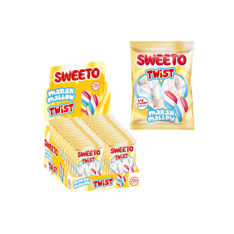 Sweeto Marshmallow Colorido Twist 60g